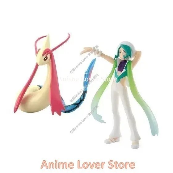 Bandai Pokemon Lusamine и Lusong фигурка, без коробки, с подставкой