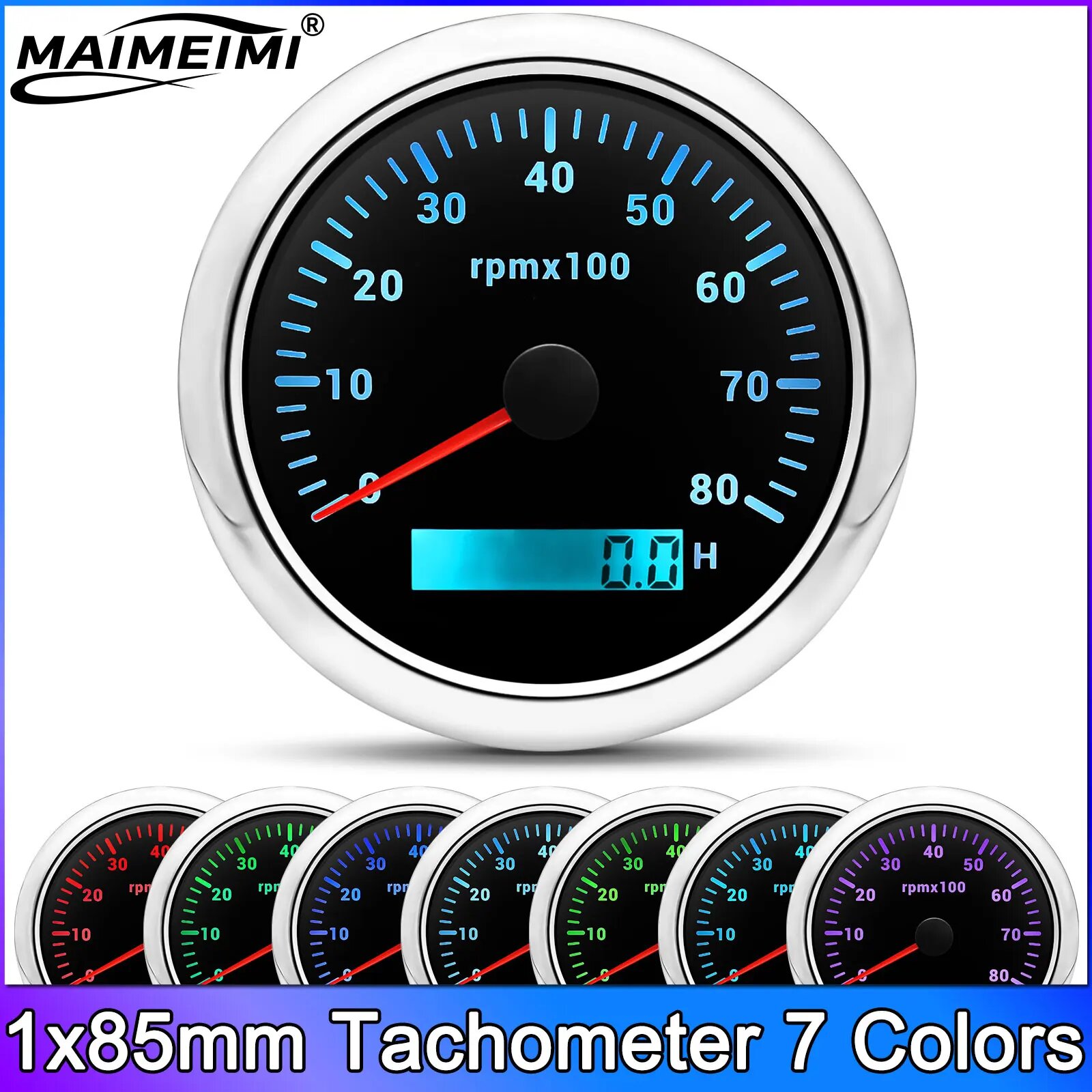 Тахометр 85 мм, 8K RPM, 7 цветов, cx8153