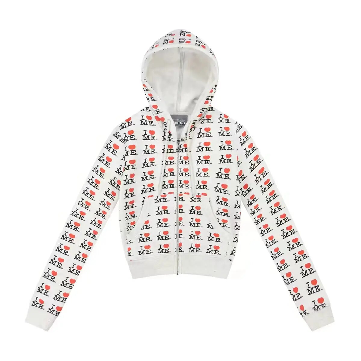Толстовка Ashley с принтом, серыйlove coat, размер S