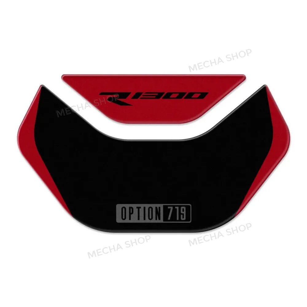 Наклейки на фар R1300R, красные и черные, Option 719