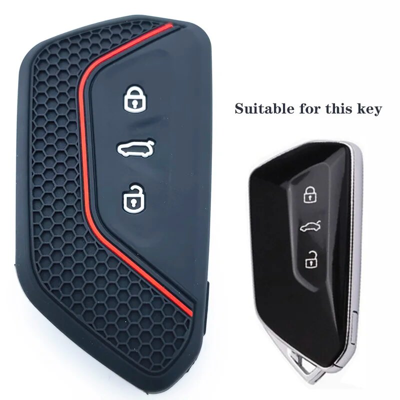 Чехол для автомобильного ключа для VW Volkswagen/Golf 8 MK8 ID.3 ID.4 /Cupra/Skoda/Octavia A