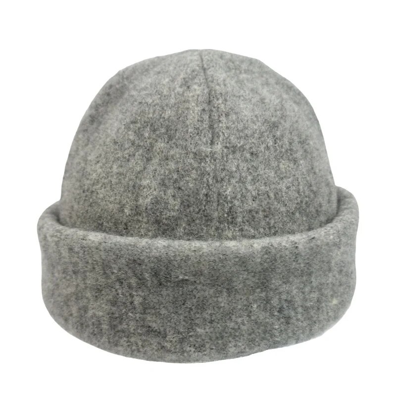 Мериносовая шапка-бини для сауны Серый, light grey