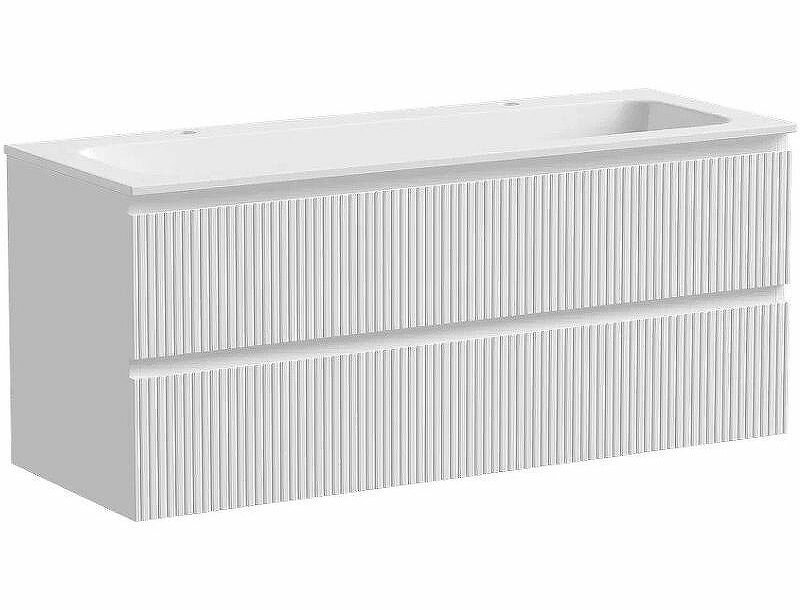 Тумба с раковиной Sancos Snob T 120 bianco раковина Grace 121 CN7016 для двоих