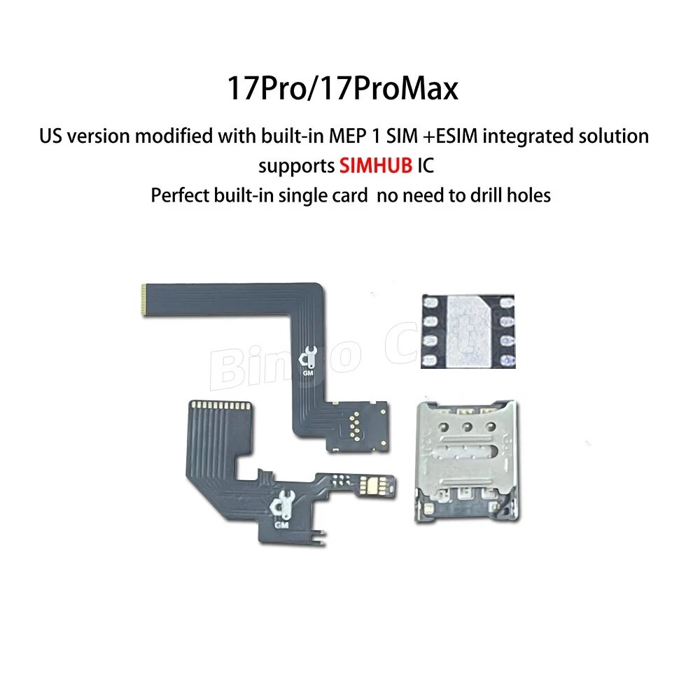 IPhone 17 Pro/Max SIM/eSIM Flex Cable, Color: 3 Set