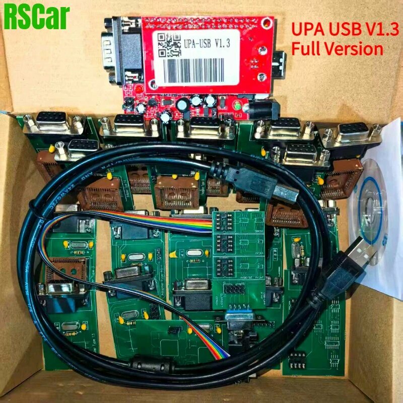USB-программатор UPA V1.3 UPA USB UPA-чип Поддержка многотипных инструментов для настройки Eeproms Программатор ECU Программатор с полными адаптерами