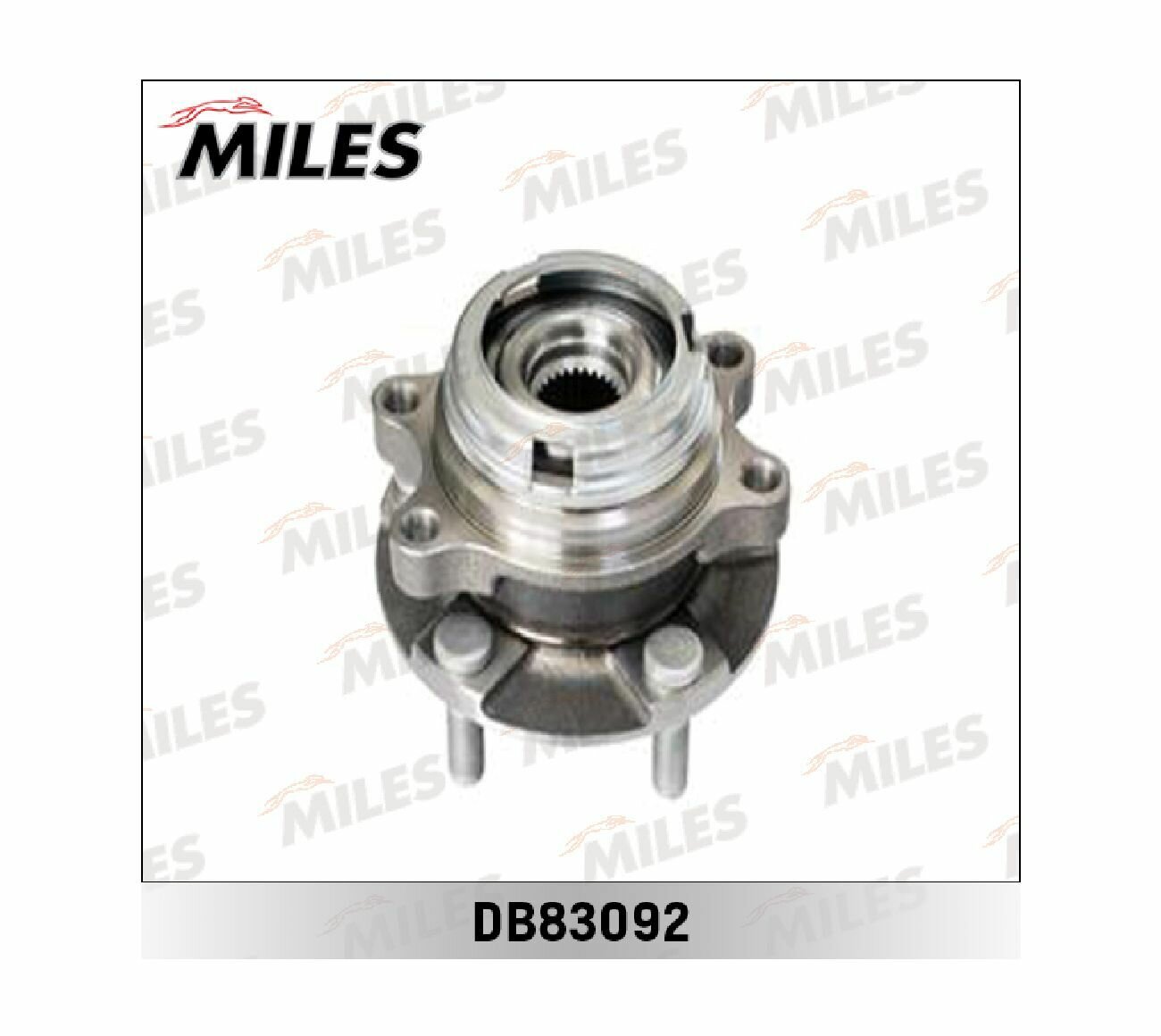 Ступица с подшипником передняя +ABS, INFINITI FX S51/G V36/M35/37/45/Q50/QX50/70 05- AWD, MILES DB83092