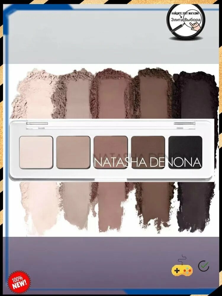 NATASHA DENONA Набор палитр теней для век нюдового цвета MINI EYE SCULPT COOL