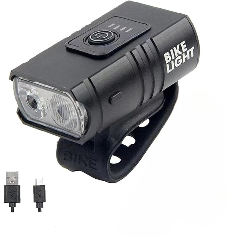 Велофонарь T6 LED USB BK02