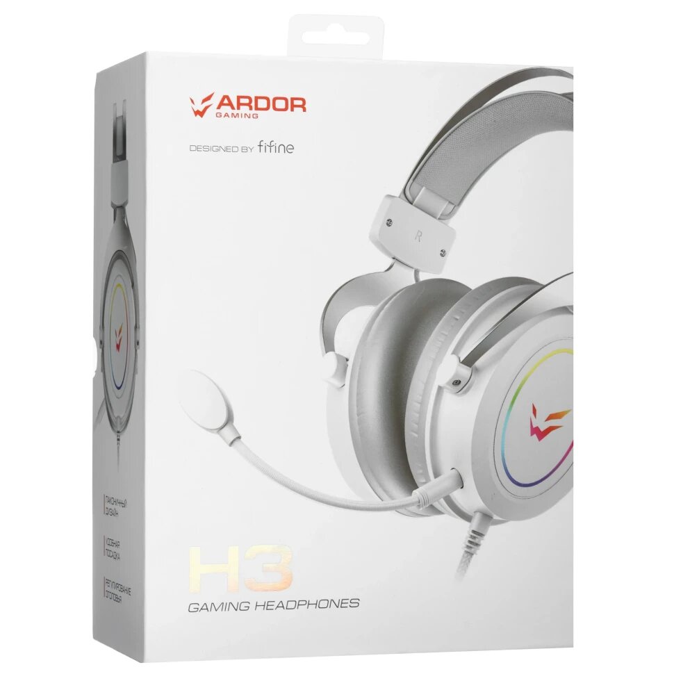 Проводные наушники ARDOR GAMING H3 белый, Nintendo Switch, PS4, PS5, Xbox One