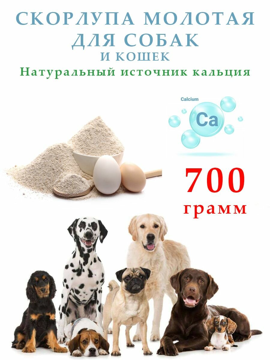 Скорлупа молотая для собак