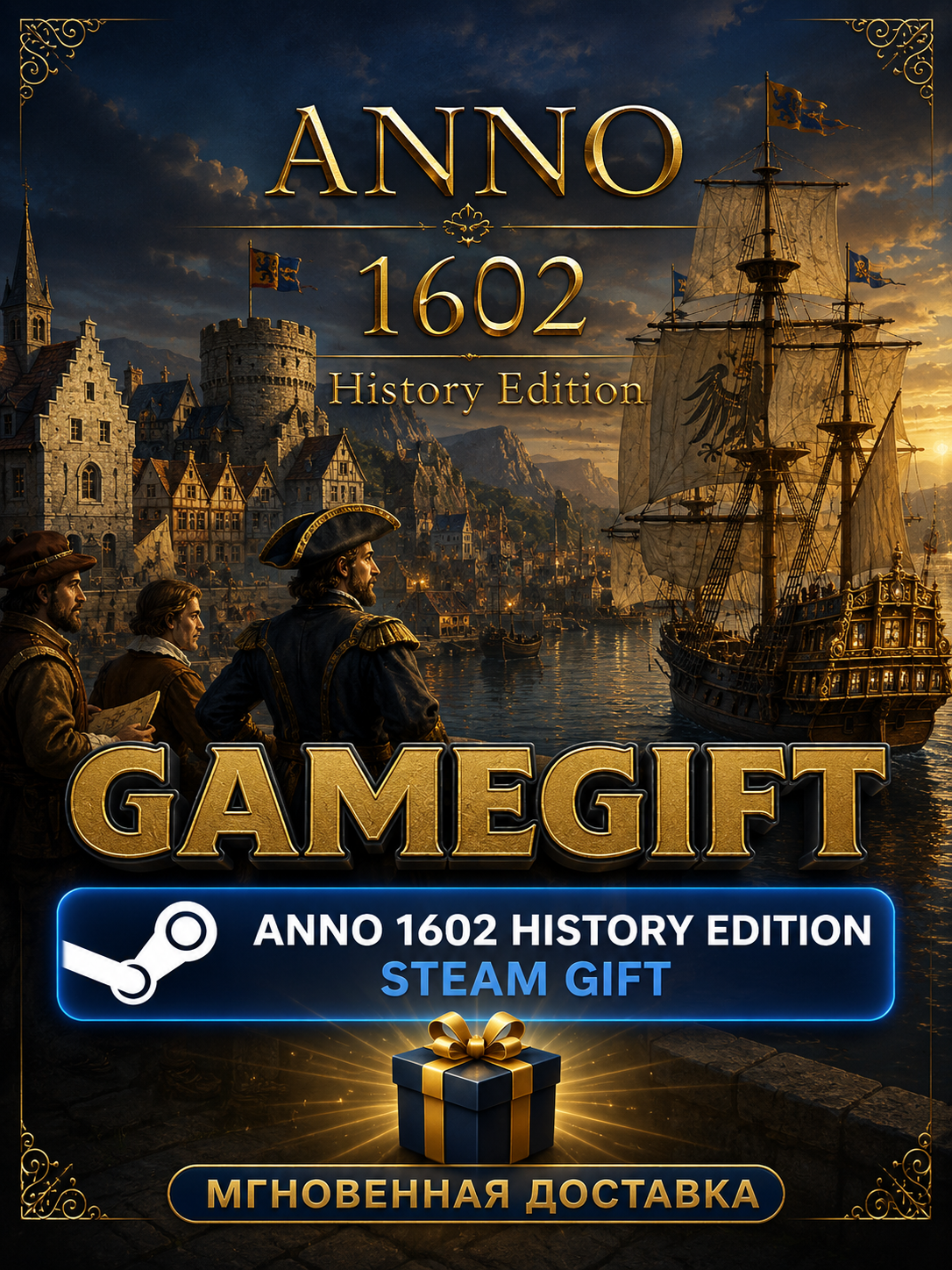 Игра Anno 1602 - History Edition для STEAM ПК (PC) | Страна активации - Израиль | Подарком на Ваш аккаунт | Автовыдача