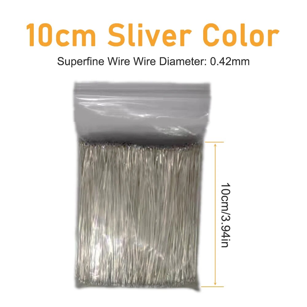 Серебряный медный провод FUNZENXIN 5/10/15/20 см 10cm Silver Color