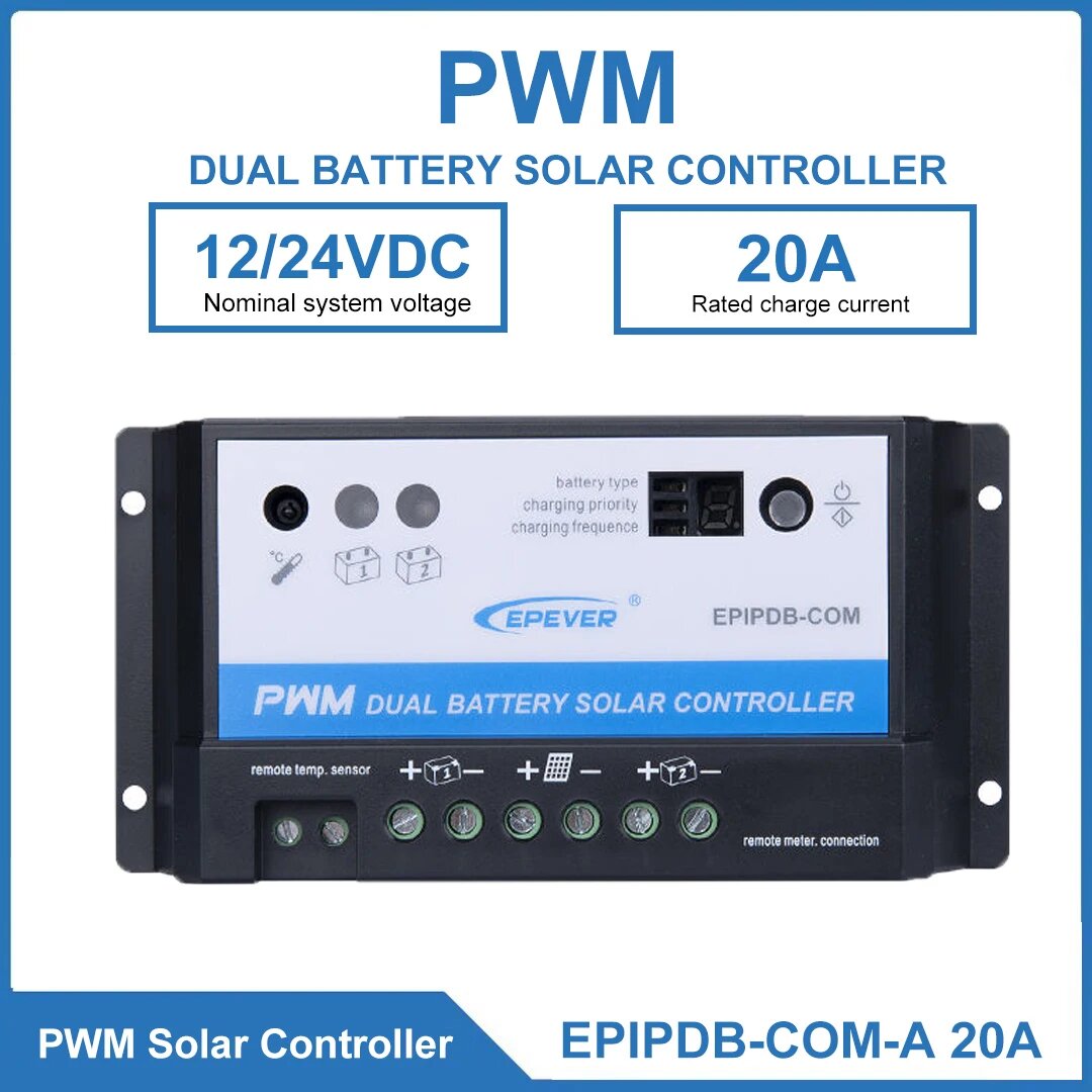 Солнечный контроллер EPEVER EPIPDB-COM-A 20A, 12/24V
