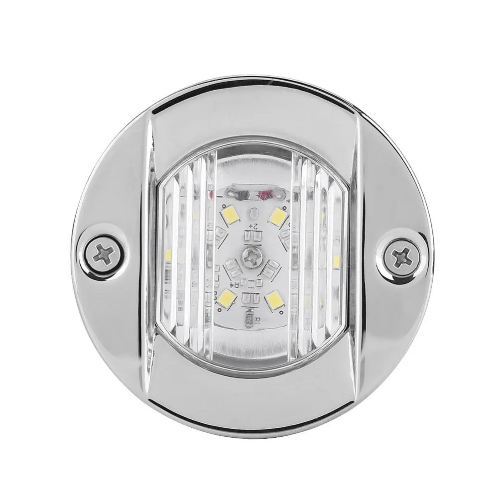 Морской навигационный фонарь LED, белый, нержавеющая сталь 304