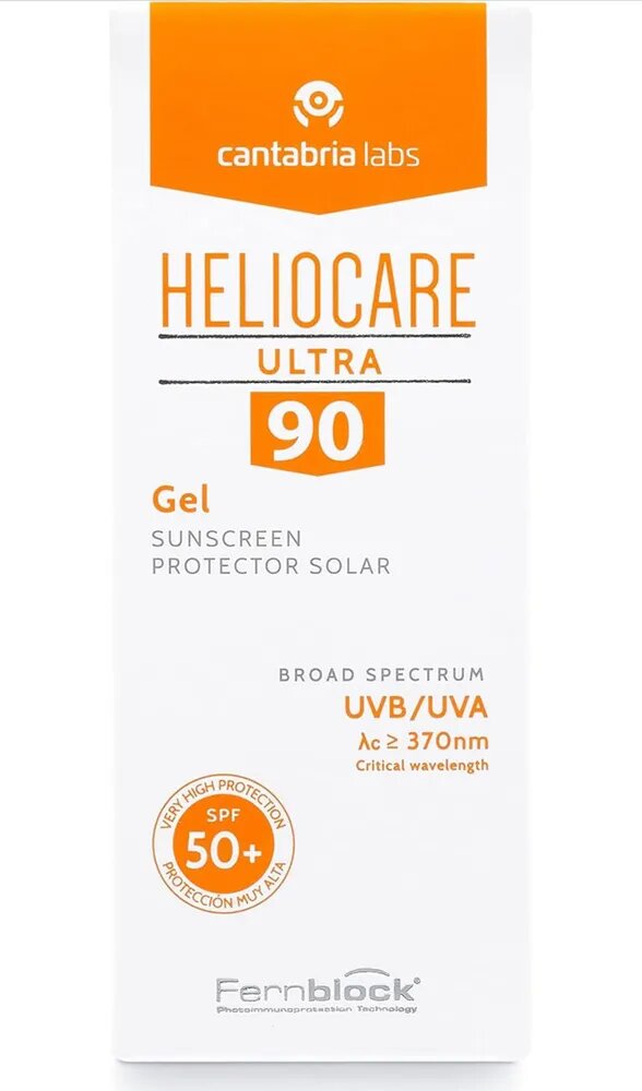 Солнцезащитный гель с SPF 90 HELIOCARE ULTRA GEL SPF90 SUNSCREEN, 50 МЛ Cantabria Labs