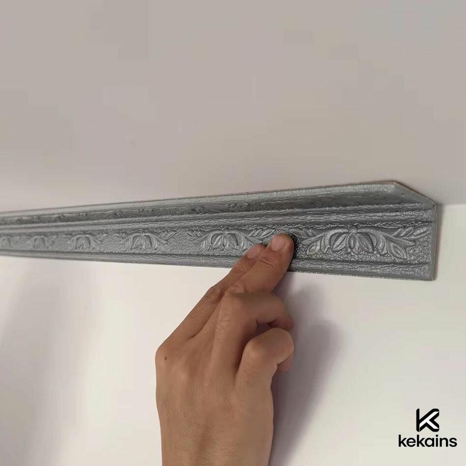 Серый/8cm*230cm Водонепроницаемая наклейка на угол плинтуса