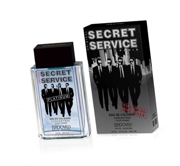 Одеколон Брокард Секрет Сервис Платинум для мужчин 100 мл / Secret Service Platinum
