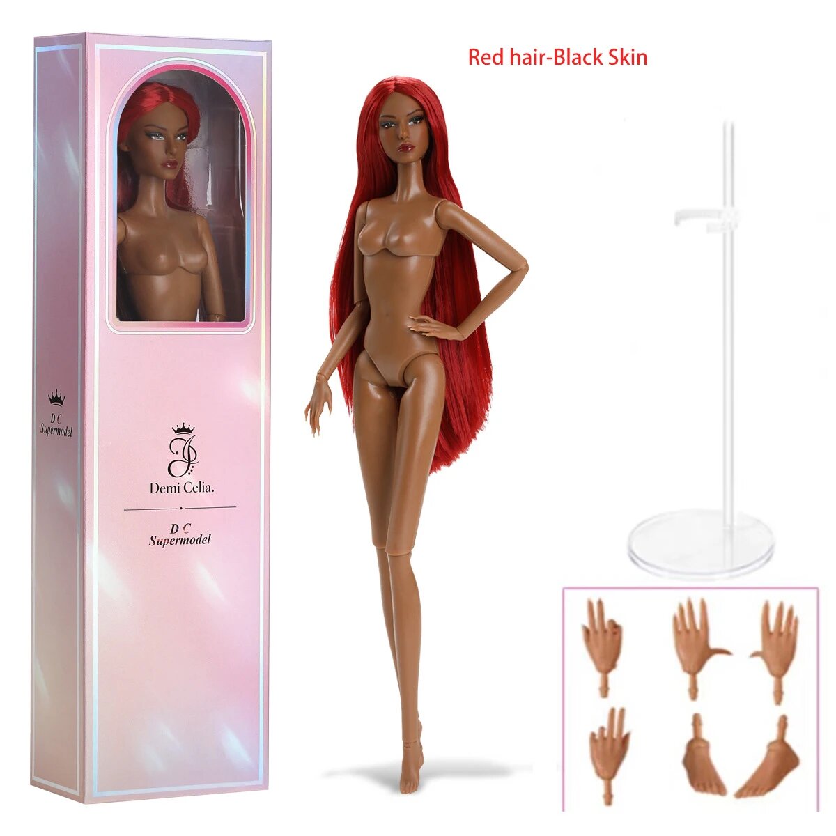 Кукла-супермодель DCSupermodel 32 см 2-го поколения 14 точек артикуляции Dark Brown Skin A10