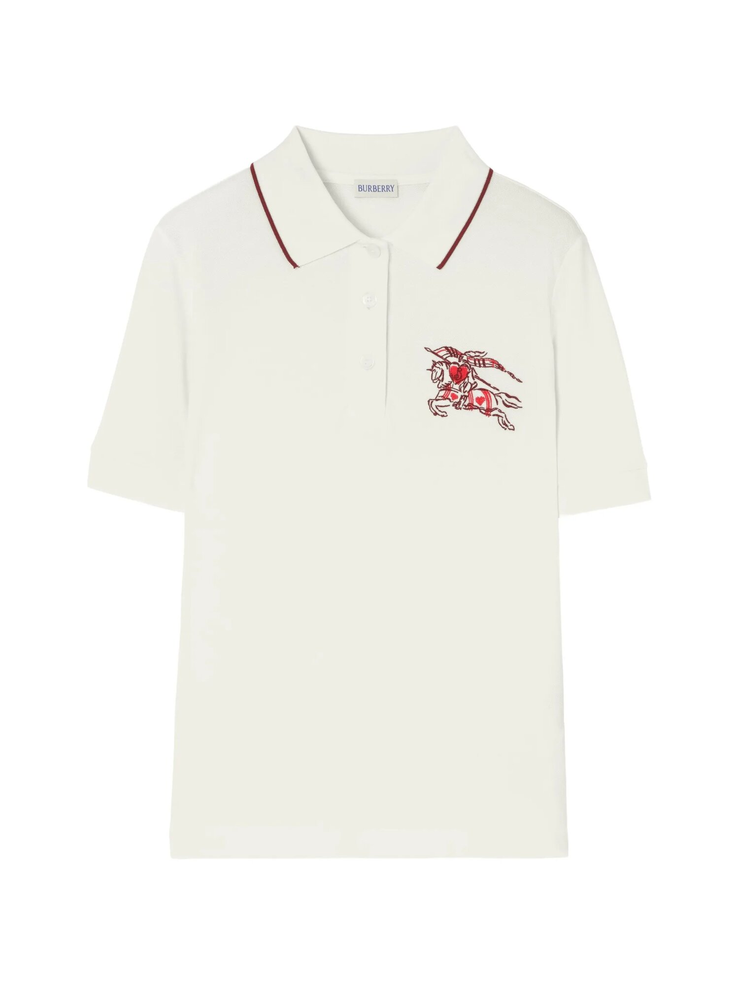 Платье BURBERRY Heart Knight cotton polo shirt dress