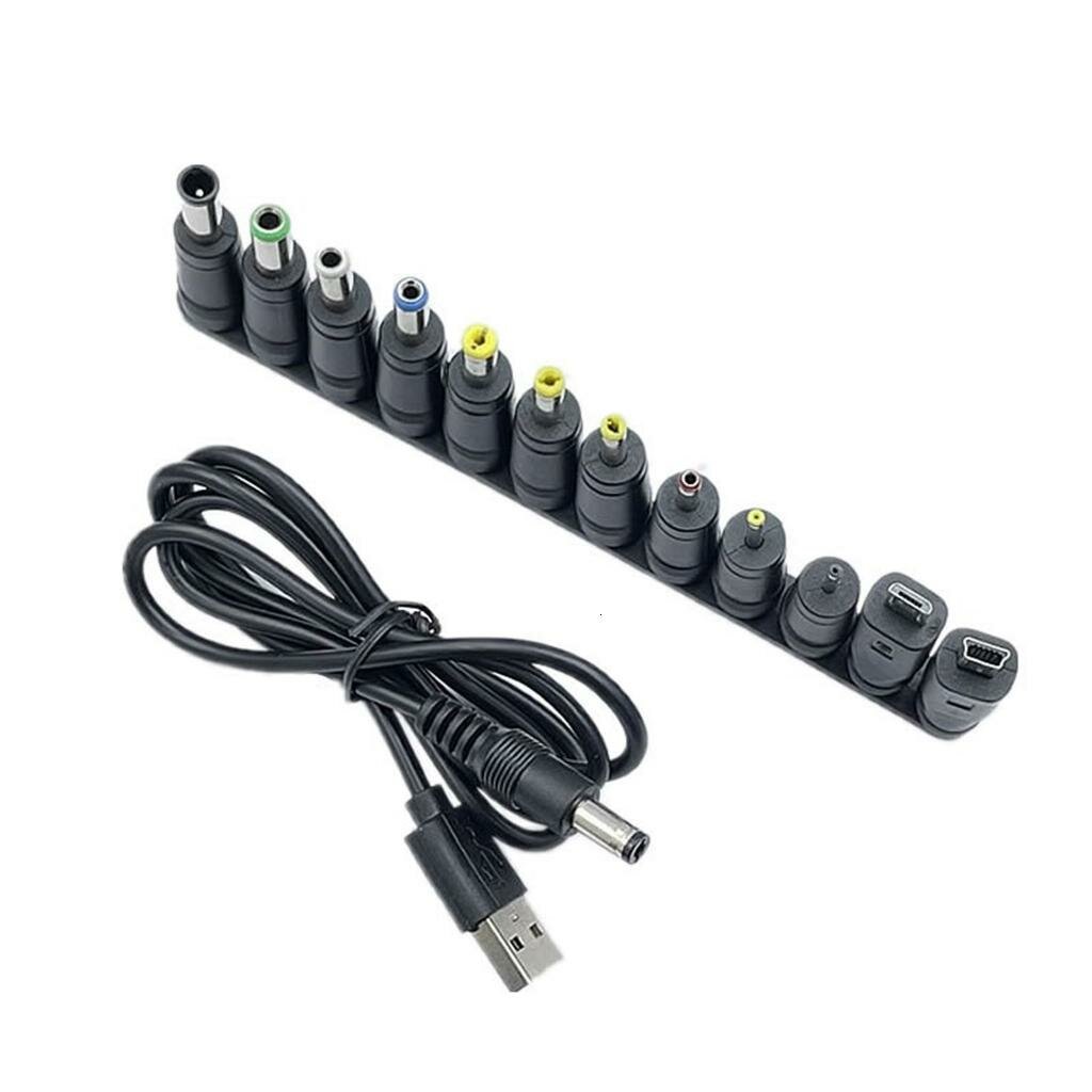 USB-кабель 5.5x2.1мм 5В с 12 переходниками для колонки