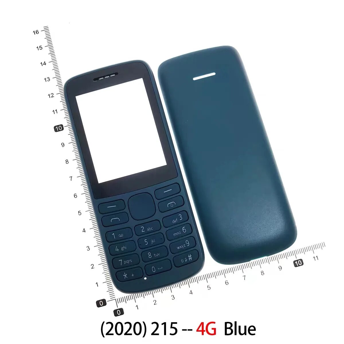 Для Nokia 2019 110 2020 215 220 4G: средняя рамка, ЖК-экран, передняя рамка, 2020 215 4G Blue