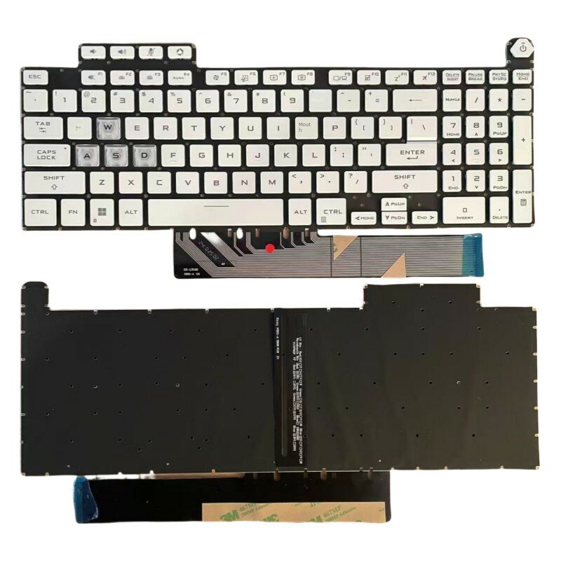 Новая клавиатура с подсветкой для серии Asus TUF Gaming 3/4, белая, оригинальная замена