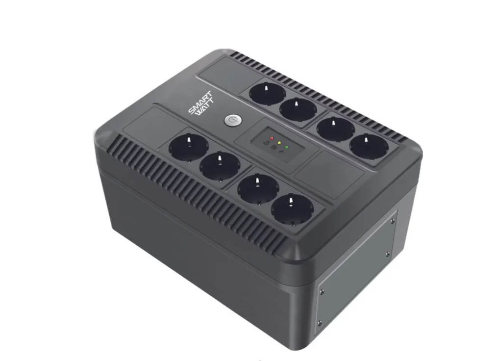 ИБП UPS SAFE PRO 850, Li-AS, Br, 850/480 ВА/Вт, LED, USB, RJ11/45, SCHUKOx8, 1*9 Ач