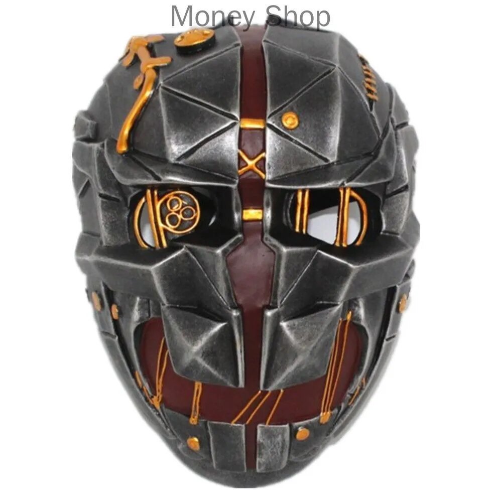 Маска Dishonored 28*19CM, для косплея, карнавала, пластик, черная