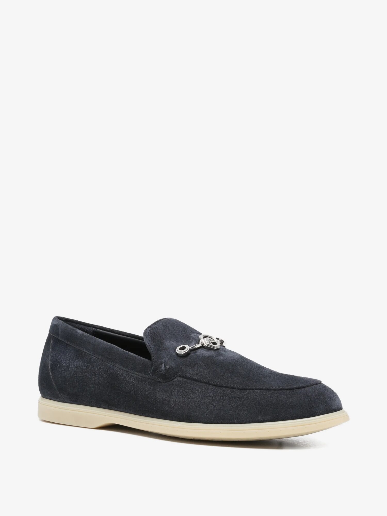 Лоферы Stefano Ricci Logo-plaque suede loafers, размер 7.5 — фото 1