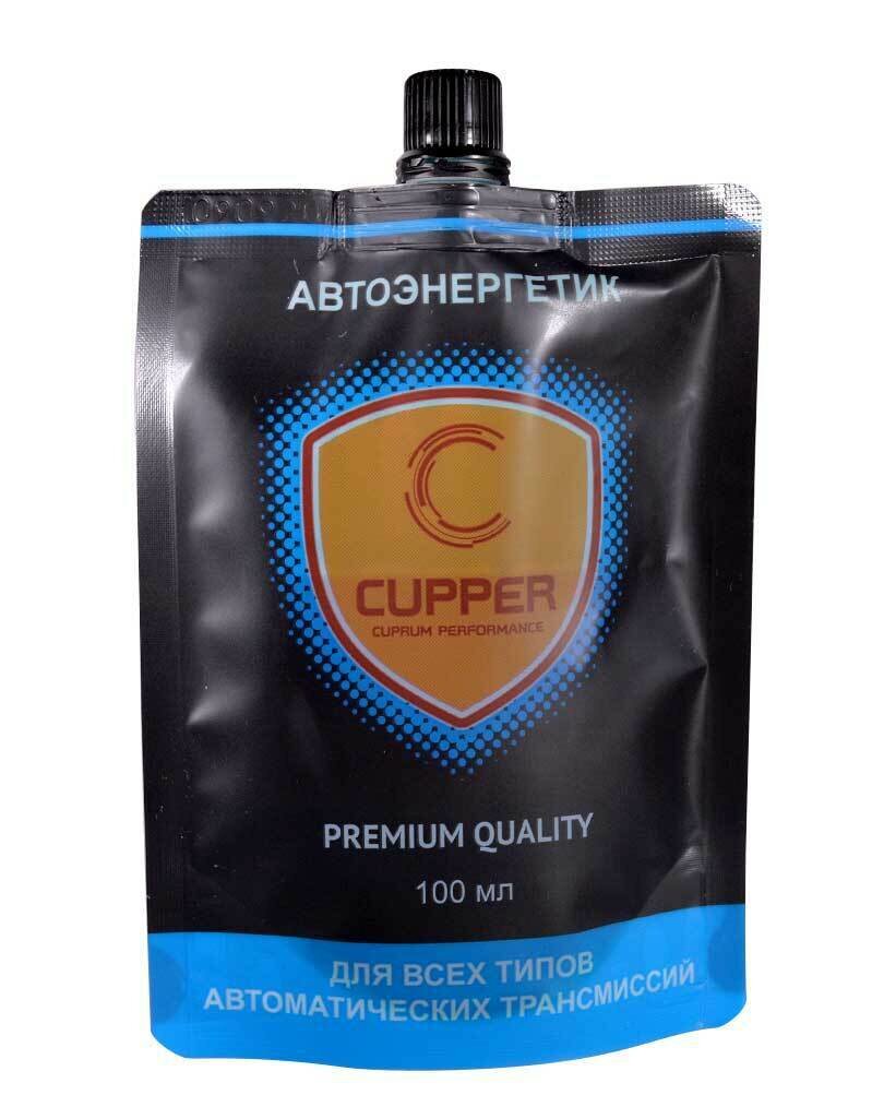Присадка противоизносная CUPPER автоэнергетик в масло коробки передач АКПП для увеличения ресурса, повышения КПД, уменьшения износа, экономии топлива, снижение гула и вибраций (100 мл)