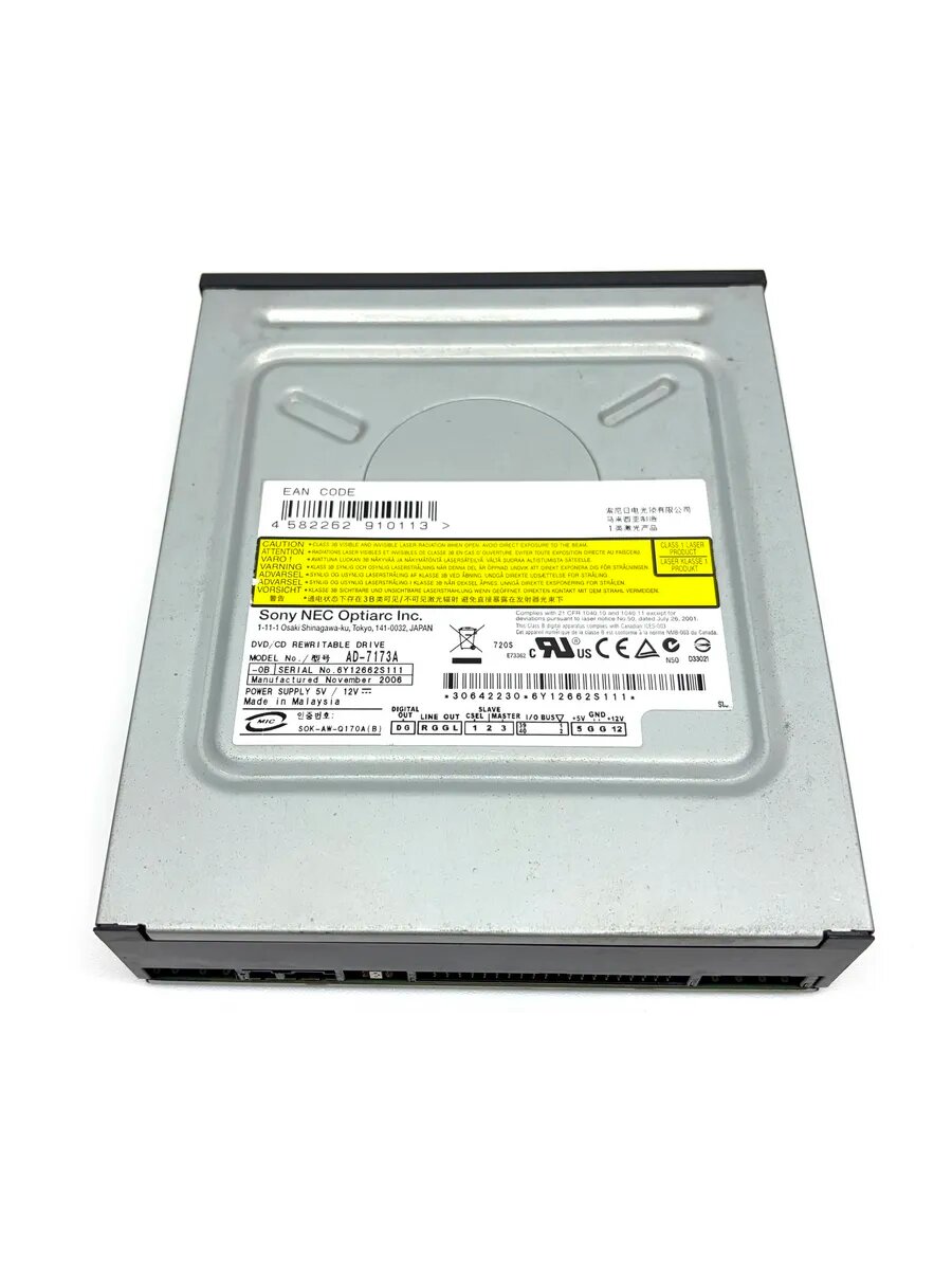 Оптический привод DVD-RW IDE Sony NEC AD-7173A, черный