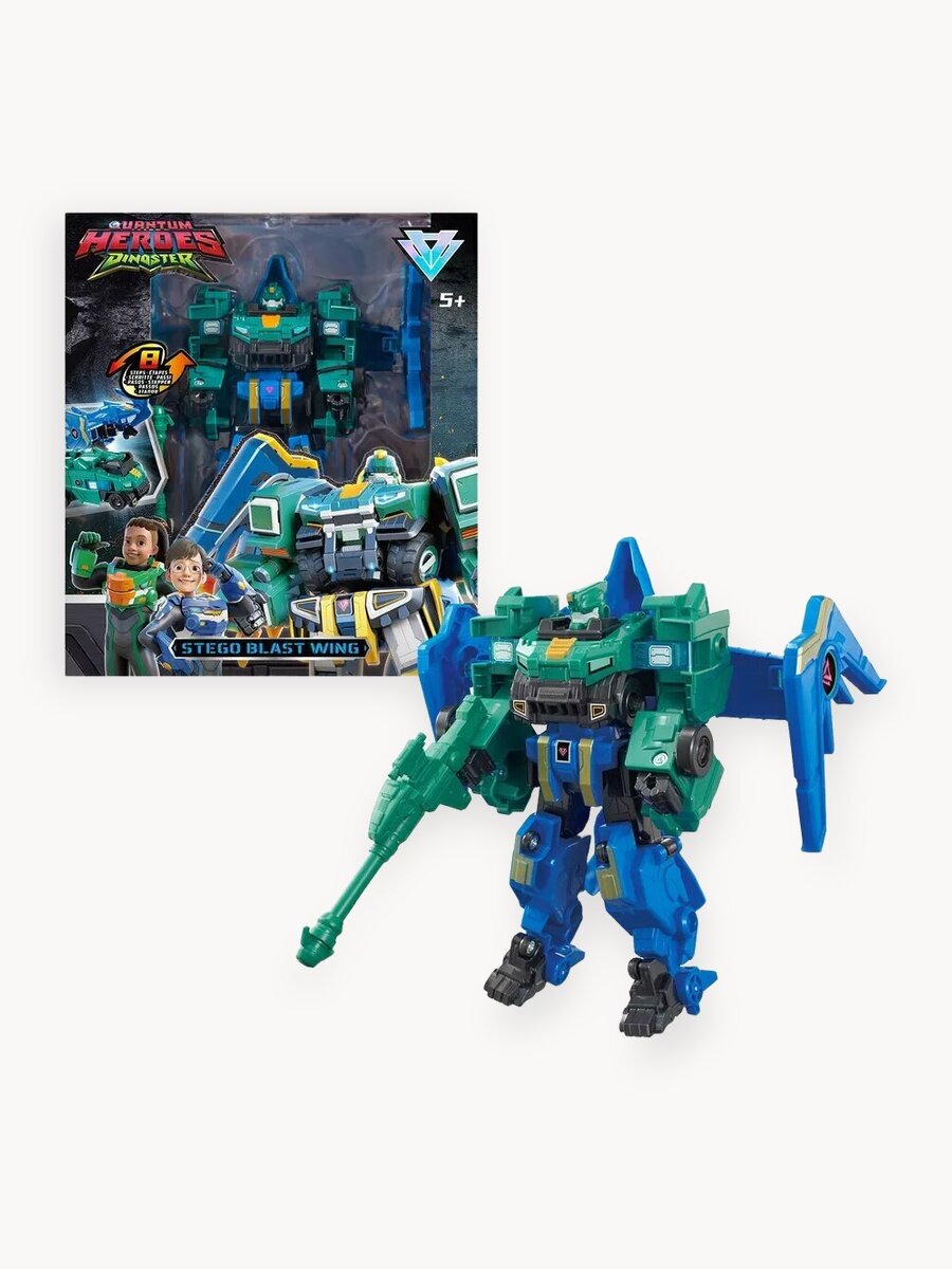 Диностер. Робот Трансформер 2-в-1 Стего Бласт Винг. Dinoster