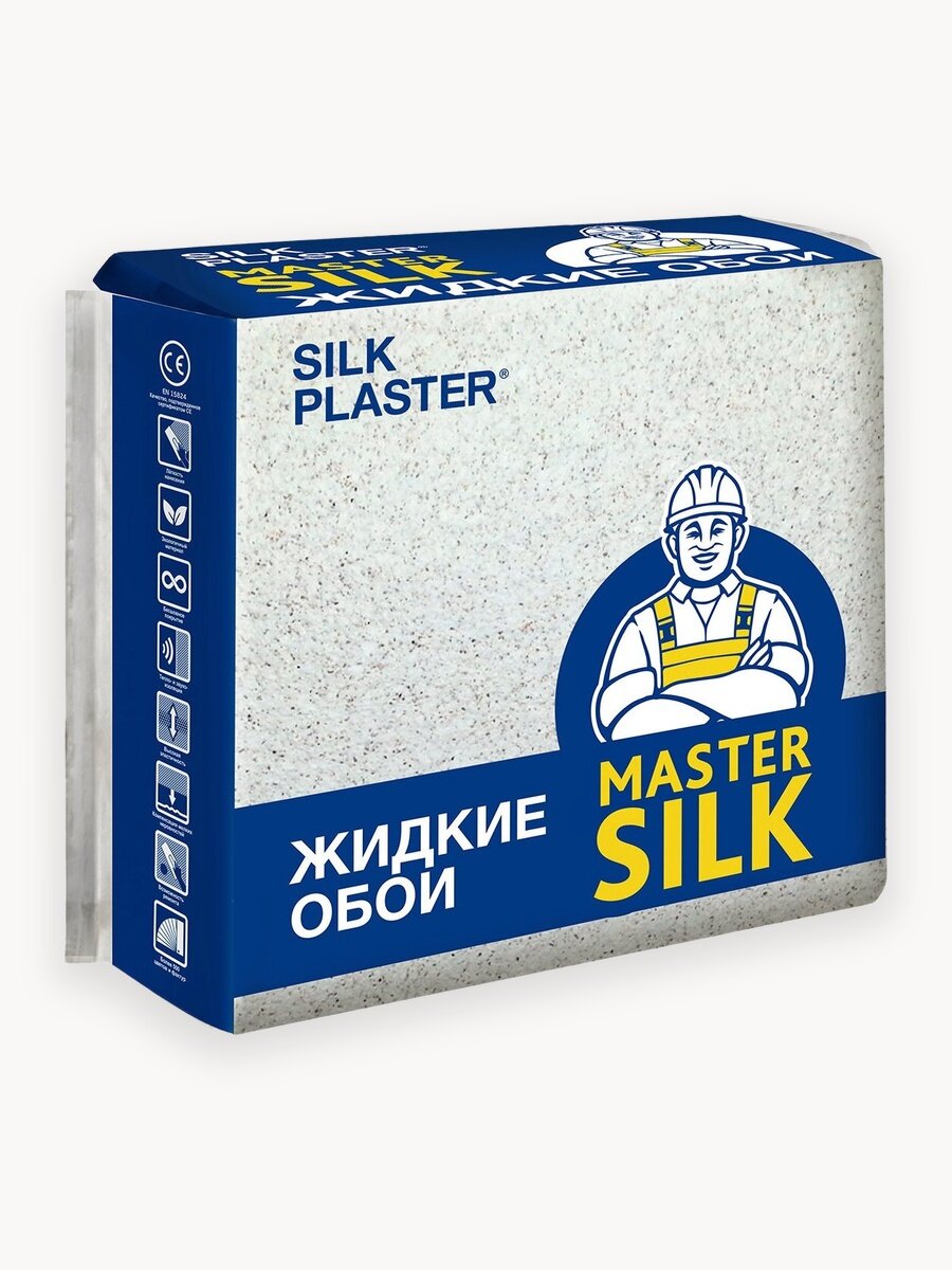 Жидкие обои Silk Plaster Мастер Силк 166, нежно-голубой