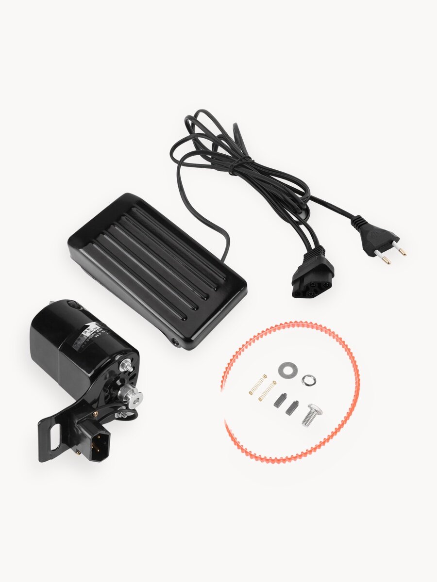 Домашний домашний мотор для старой швейной машины CCW Управление ногами педали углеродной щетки набор ремней