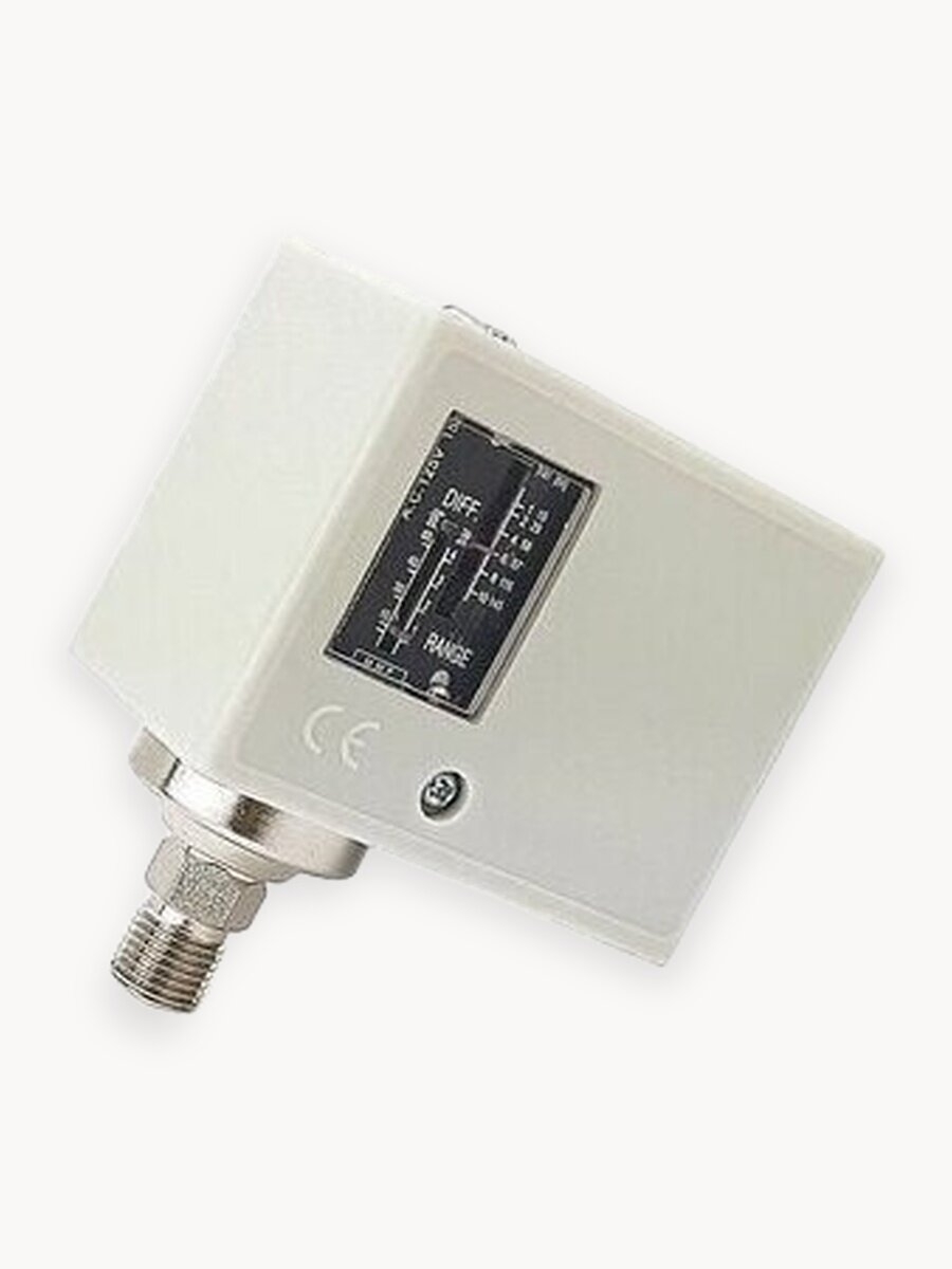 TECHNO RD3 Реле давления, диапазоном срабатывания 5-20 bar, для сжатого воздуха, фреона, воды и масла, присоединение G1/4