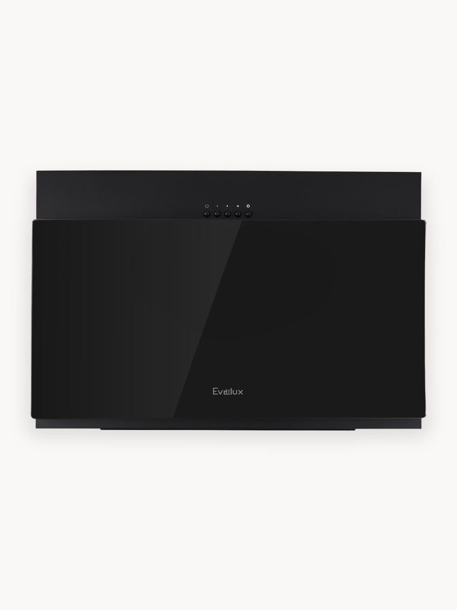 Наклонная вытяжка Evelux Tilda 60 BG ширина 60 см, производительность 900 м3/ч, 3 скорости, черная