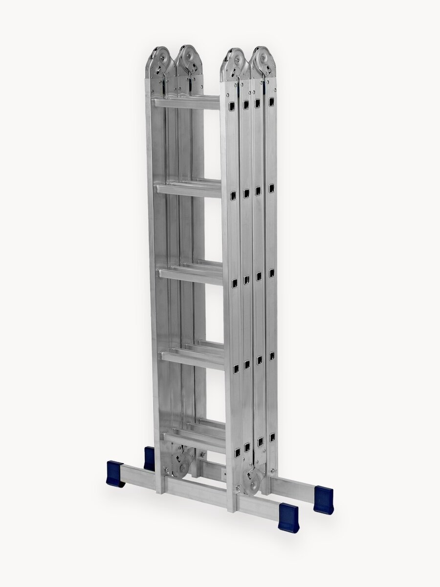 Лестница алюминиевая Сибртех 4х5 ступеней, 120 кг максимальная нагрузка, шарнирная, 97883