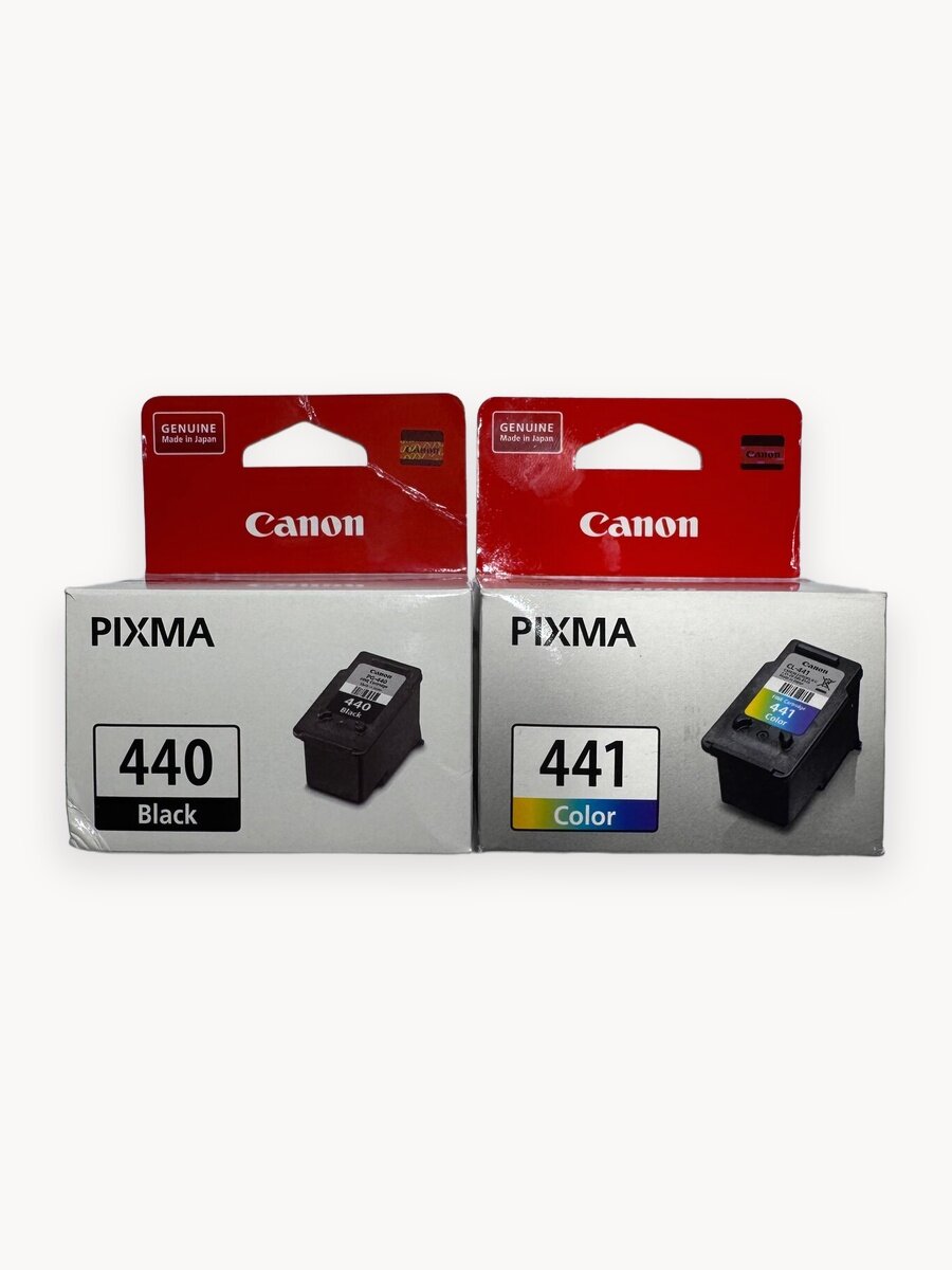 Комплект картриджей Canon PG-440 и CL-441, струйные, для принтеров, по отдельности