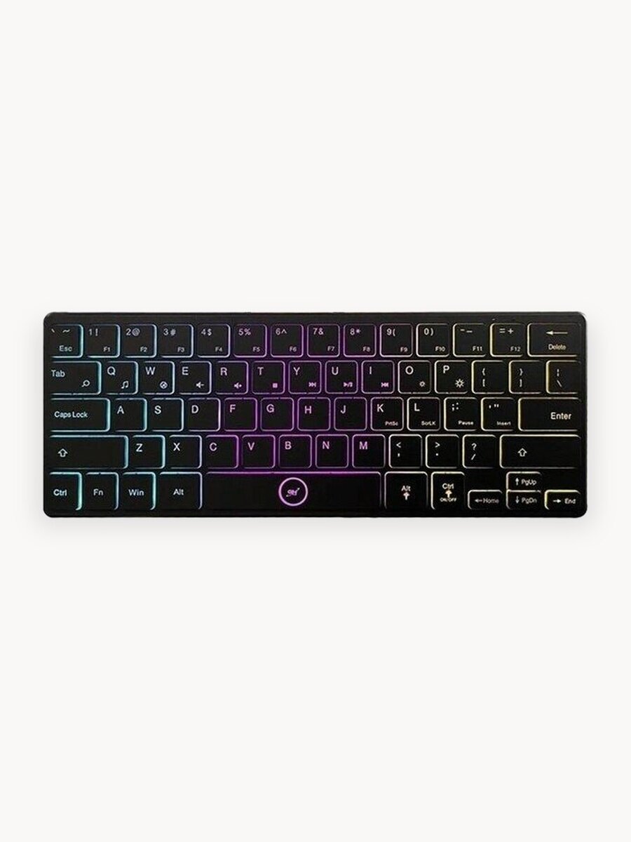 Игровая клавиатура, проводная игровая клавиатура с подсветкой RGB, игровая клавиатура для компьютера тонкая, черная