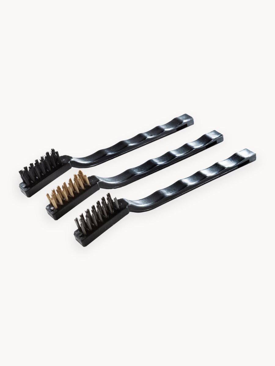 Набор щеток металлических 3 шт с пластмассовой ручкой Политех Инструмент