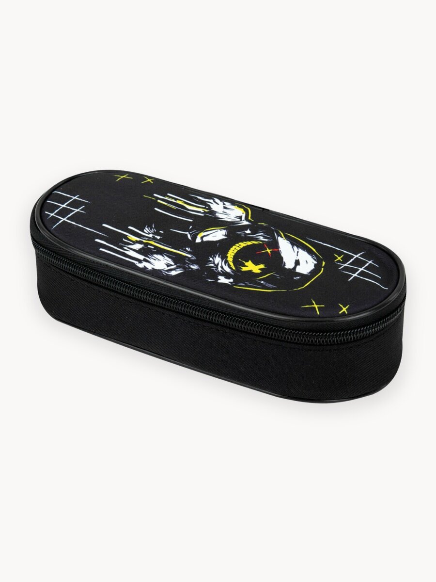 Пенал футляр школьный для мальчиков, для карандашей и ручек с 1 отделением и органайзером, канцелярия для школы, полиэстер, 22x9х5см, Brauberg, 273567