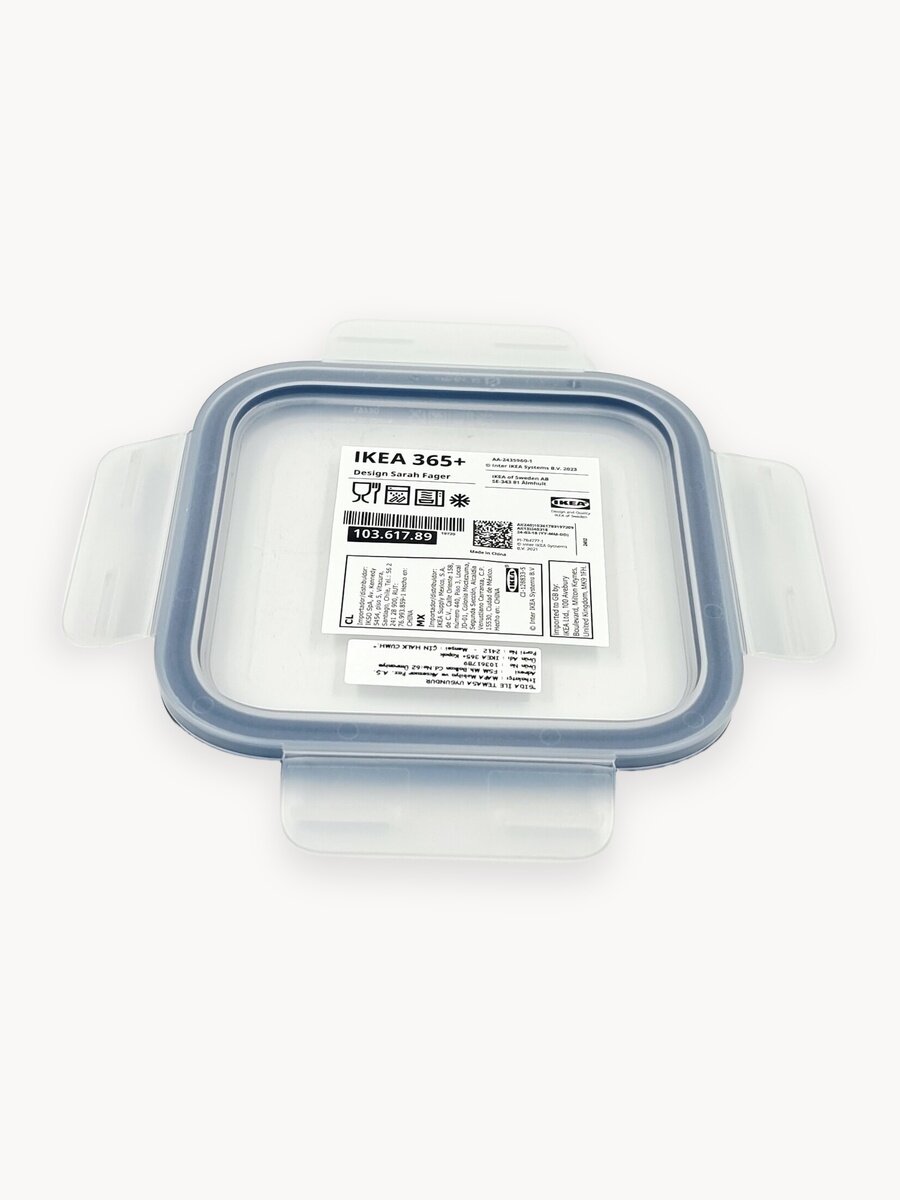 Икеа/365+ Крышка герметичная Ikea, квадратной формы, пластик