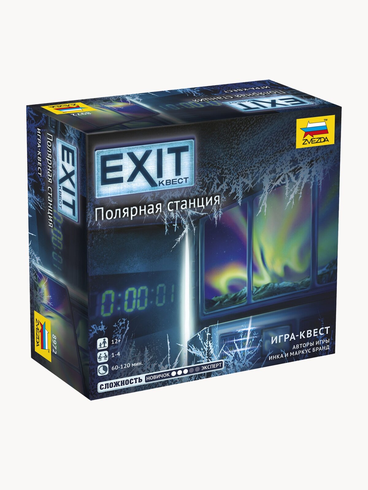 Настольная игра для детей 12+ EXIT Квест. Полярная станция ZVEZDA. Семейная игра квест для компании (8972)