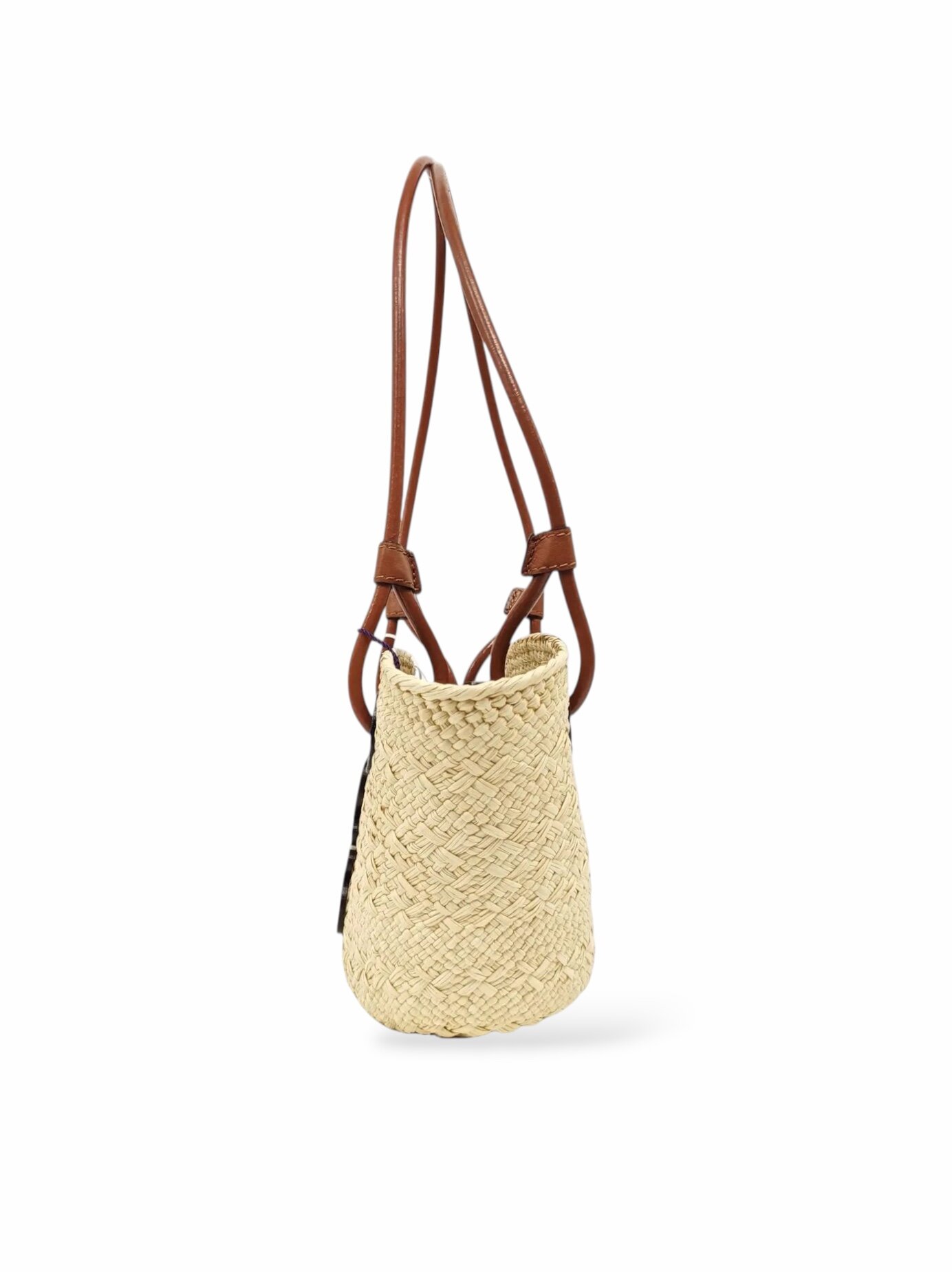 Сумка тоут Loewe Basket Small, коричневый, бежевый — фото 1