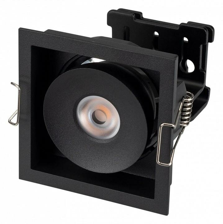 Встраиваемый светильник Arlight CL-SIMPLE-S80x80-9W Day4000 (BK, 45 deg) 026875 цвет плафона подвески Черный, цвет арматуры Черный