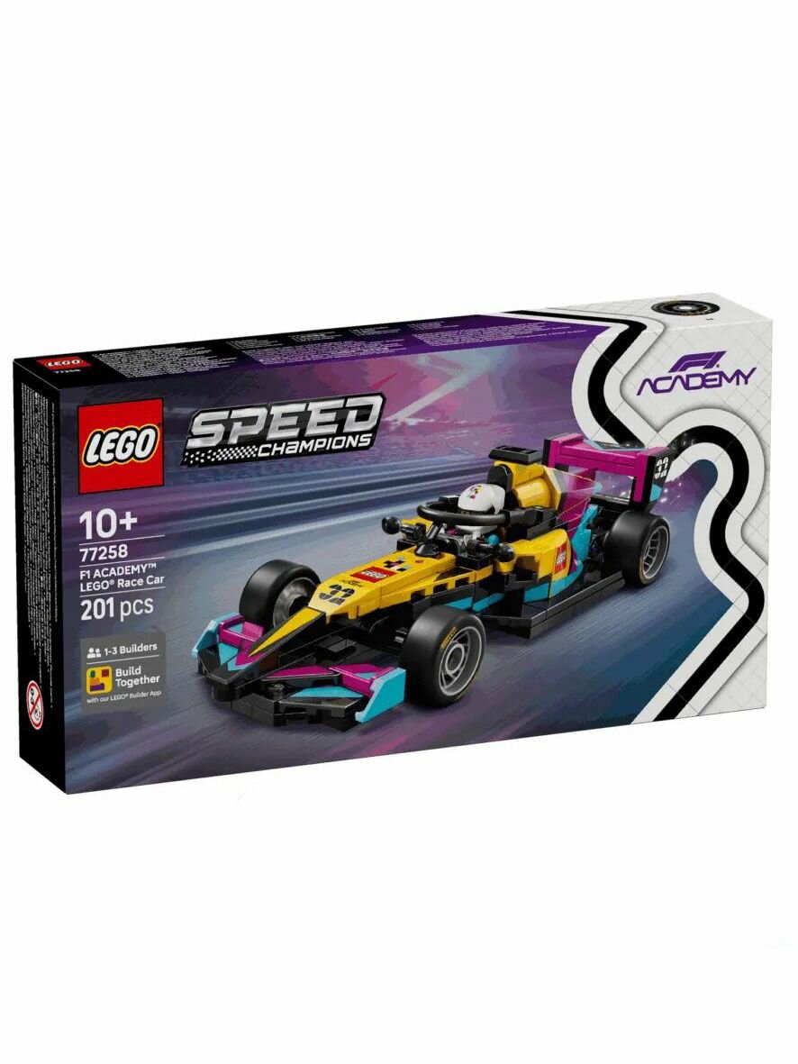 LEGO Speed Champions Гоночный автомобиль Академии Формулы-1, возраст от 10+, 77258