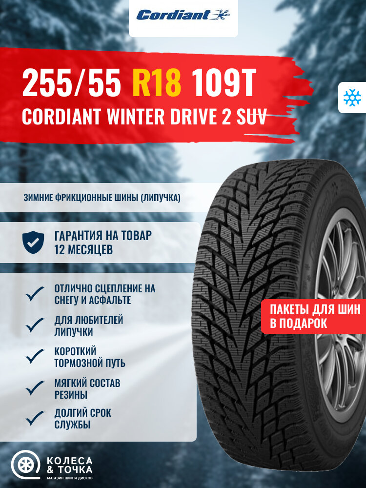 CORDIANT WINTER DRIVE 2 SUV 255/55R18 109T (зима) (335446)