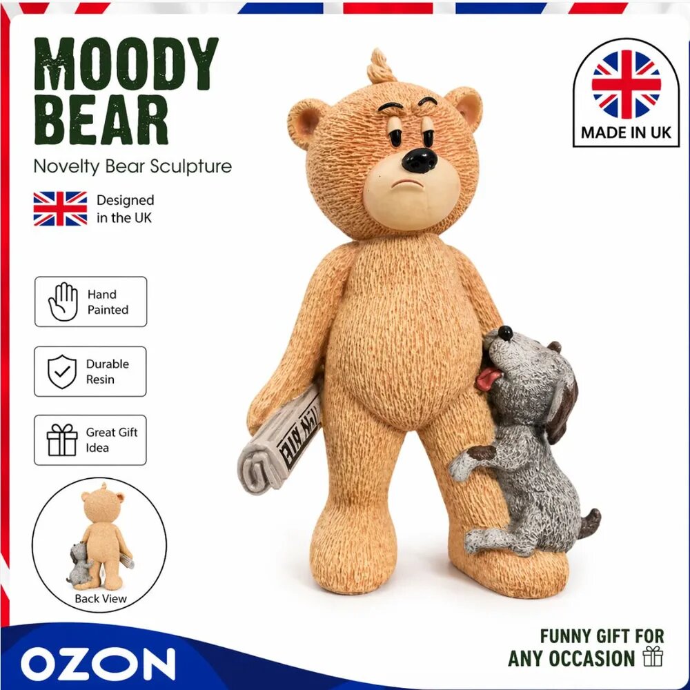 Коллекционная фигурка Bad Taste Bears (Великобритания) - Скульптура из премиального полистоуна, 7-12 см