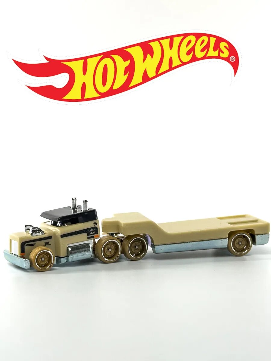Машинка Хот Вилс с прицепом Block Aid - идеально для пополнения коллекции Hot Wheels