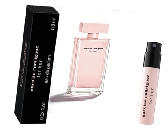 Narciso Rodriguez For Her Eau De Parfum сэмпл 0.8 мл женская - Нарциссо Родригес розовые пробник духов